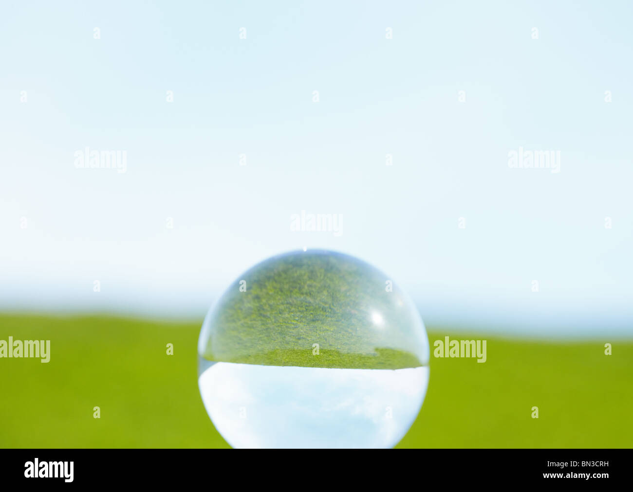 Sphere under blue sky Stock Photo - Alamy