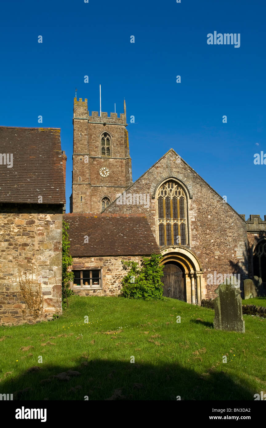 The parish church at dunster in somerset Stock Photo - Alamy