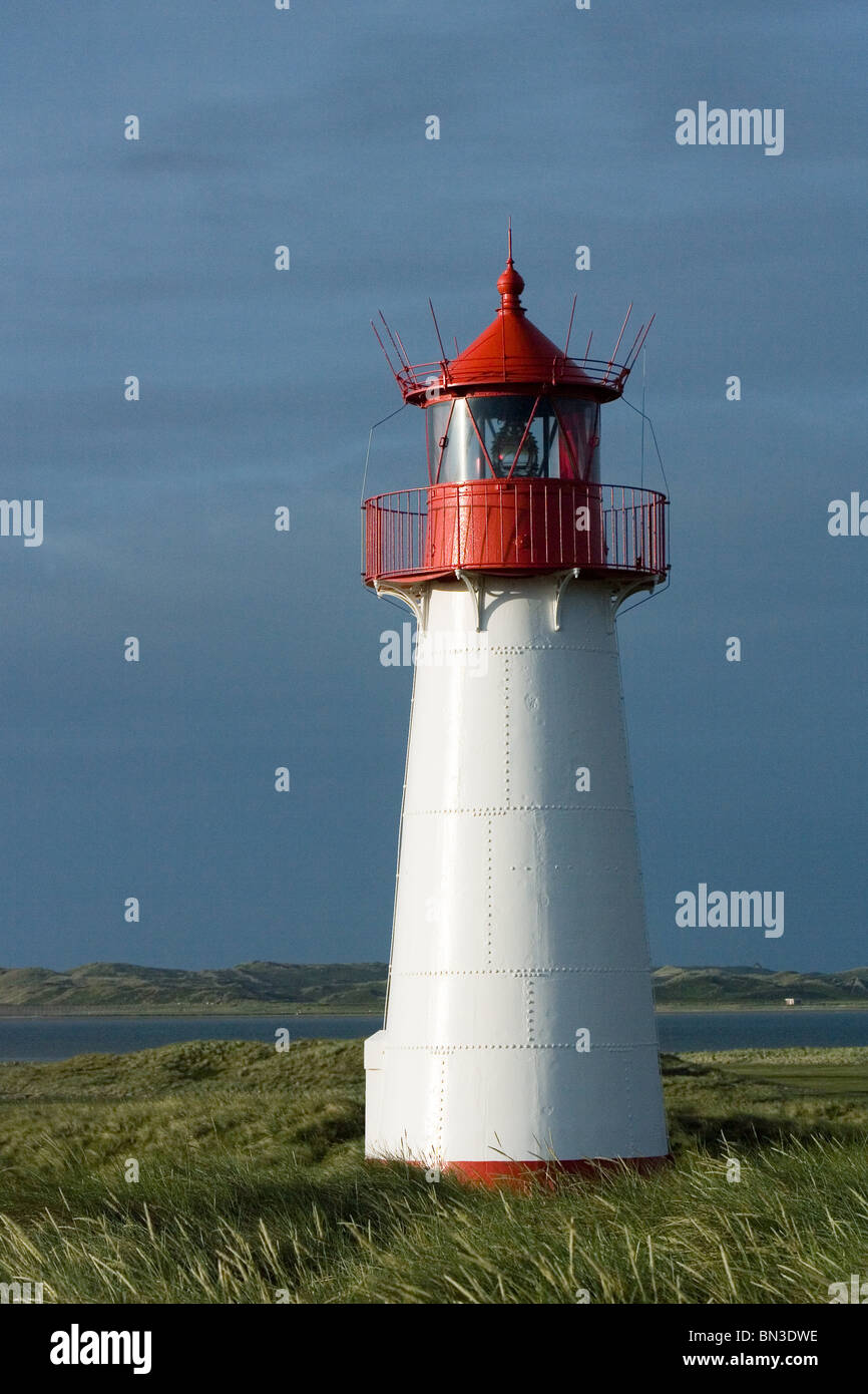 Lighthouse at the coast of List, Sylt, Germany Stock Photo - Alamy