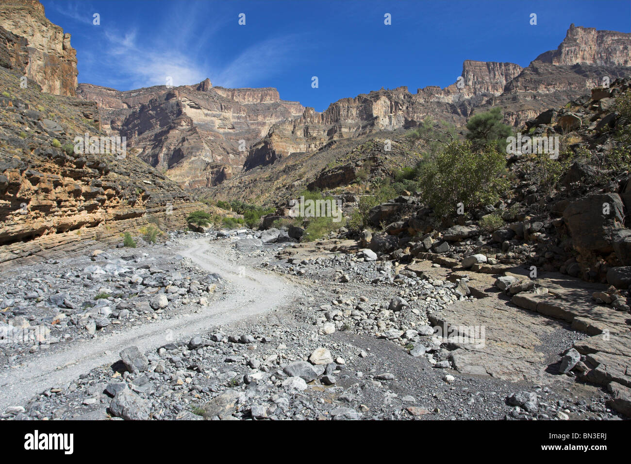 Path through a rocky landscape Stock Photo - Alamy
