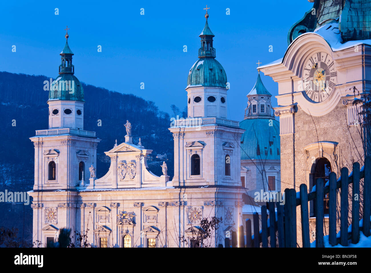 St. Peter Abbey (Stift Sankt Peter) and Salzburg Cathedral, Salzburg ...