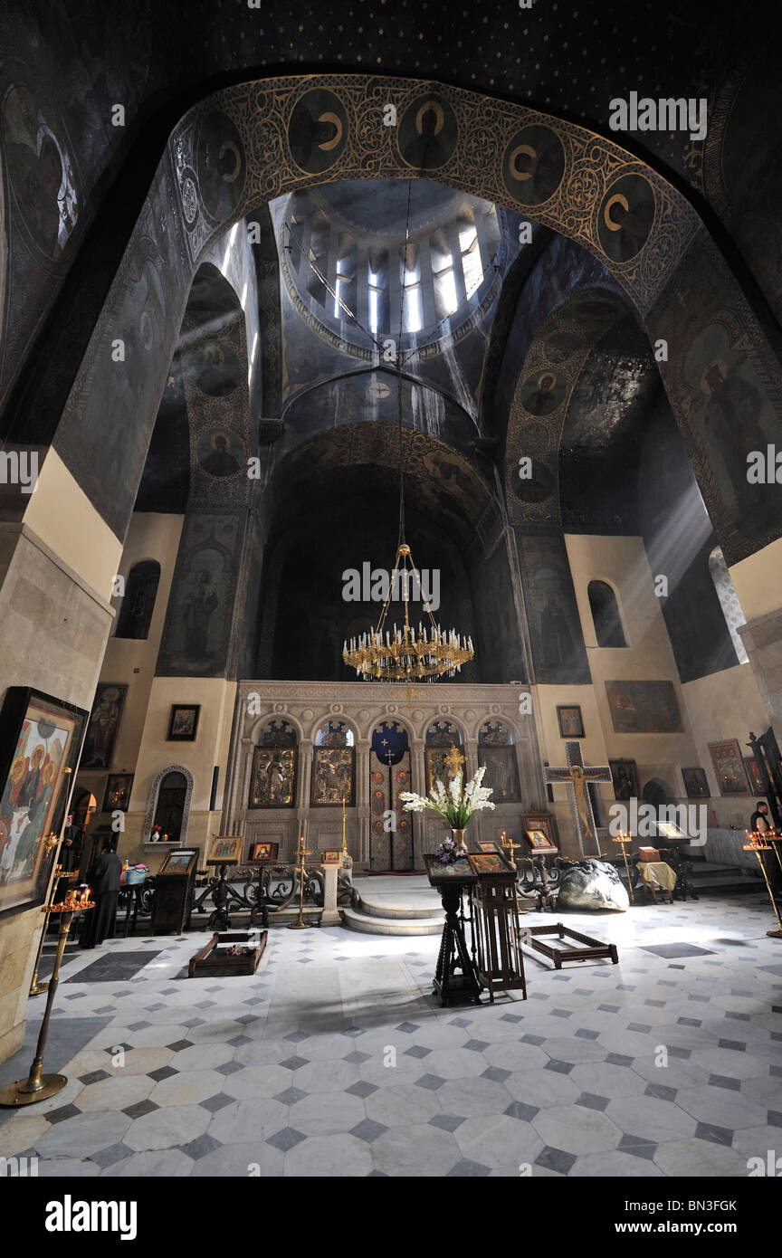 Interior view of Sioni Cathedral, Tbilisi, Georgia Stock Photo - Alamy