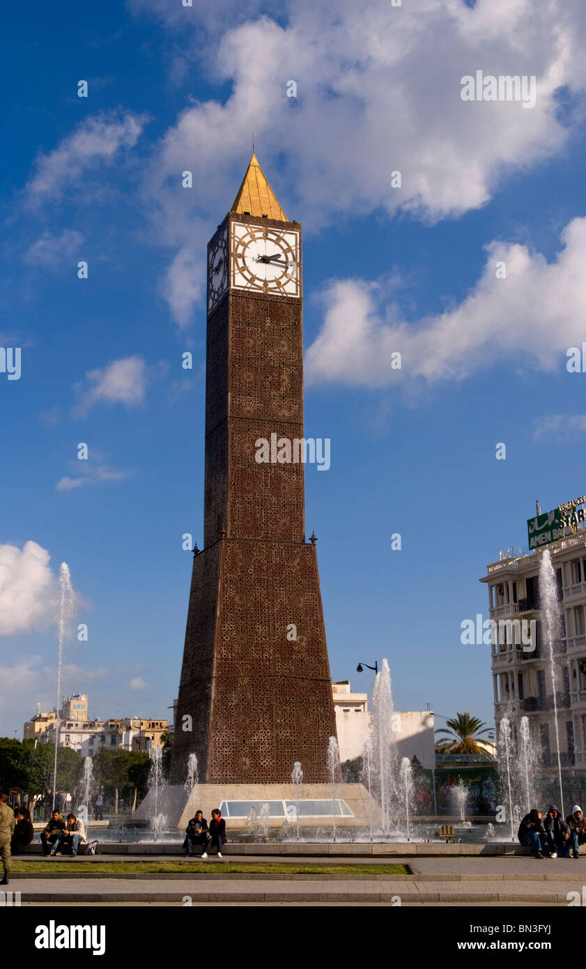 Clock tower tunis tunisia africa hi-res stock photography and images ...