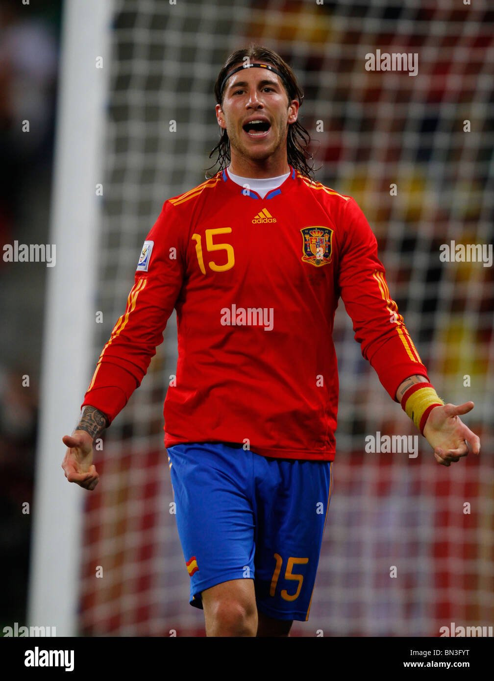 SERGIO RAMOS SPAIN V PORTUGAL GREEN POINT STADIUM CAPE TOWN SOUTH ...
