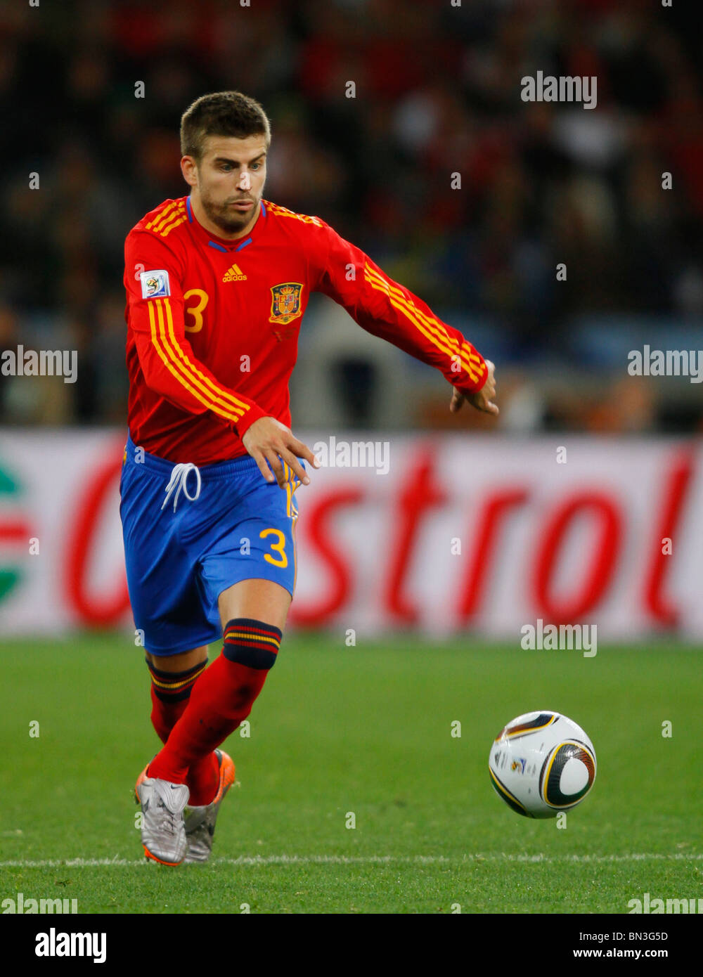 GERARD PIQUE SPAIN V PORTUGAL GREEN POINT STADIUM CAPE TOWN SOUTH ...