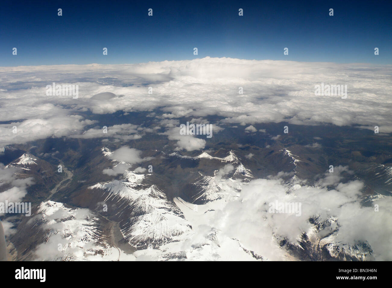 Aerial view, Tibet, China Stock Photo - Alamy