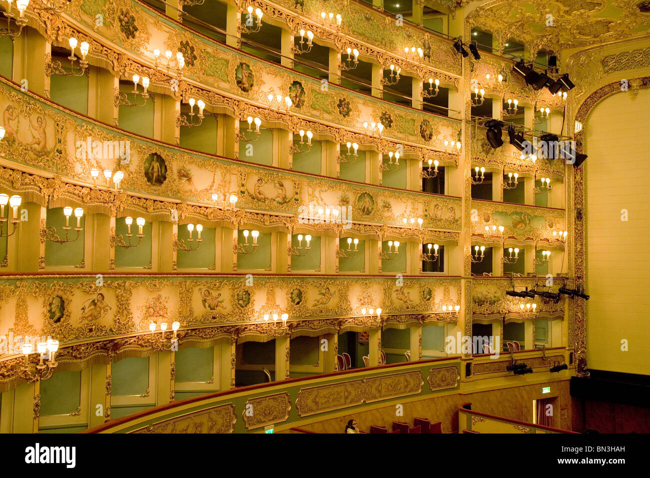 Auditorium of Teatro La Fenice, Venice, Italy Stock Photo - Alamy
