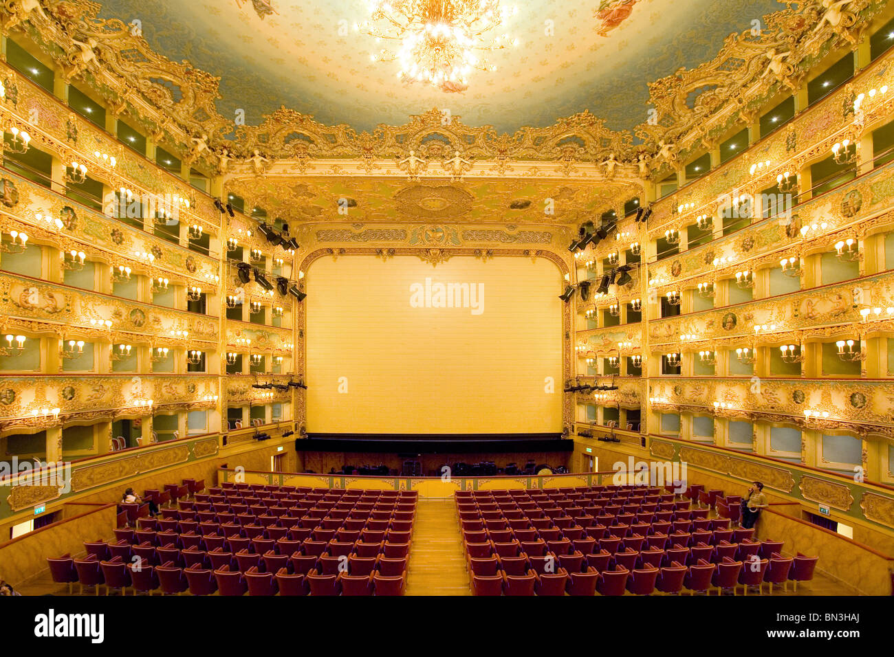 Auditorium of Teatro La Fenice, Venice, Italy Stock Photo - Alamy