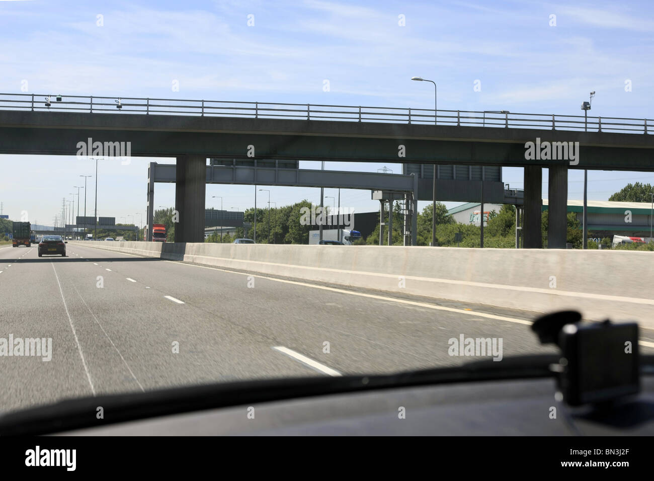 Cars and transport of every description on the M5 Motorway in the ...