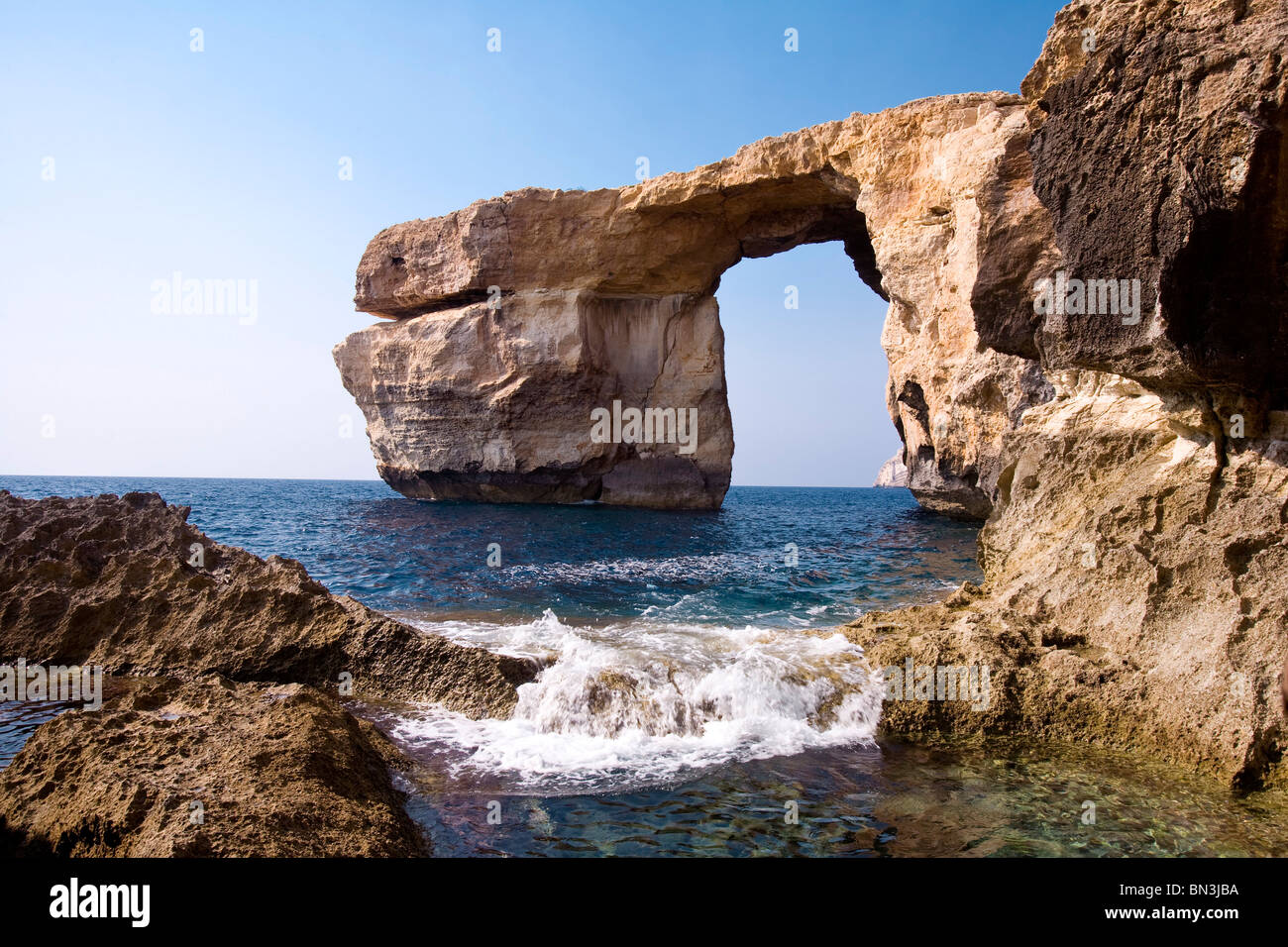 Rock formation (Azure Window), Gozo, Malta Stock Photo - Alamy