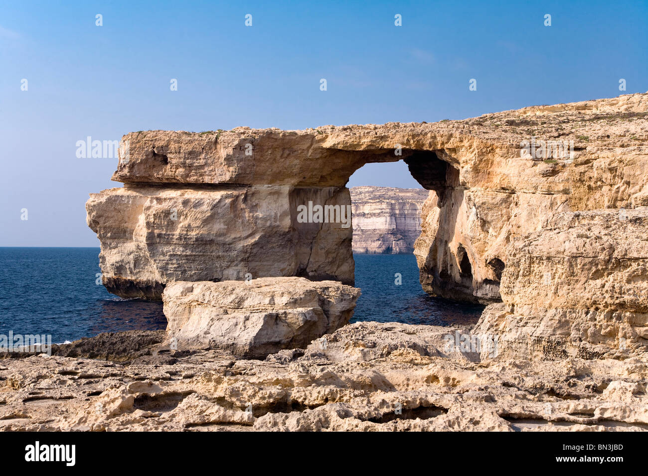 Rock formation (Azure Window), Gozo, Malta Stock Photo - Alamy
