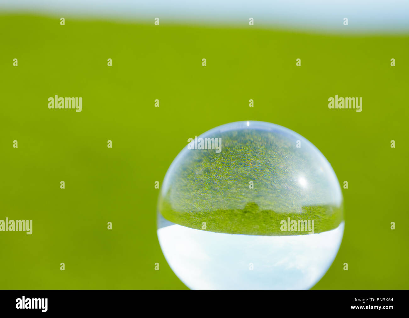 Glassland and sky Stock Photo - Alamy