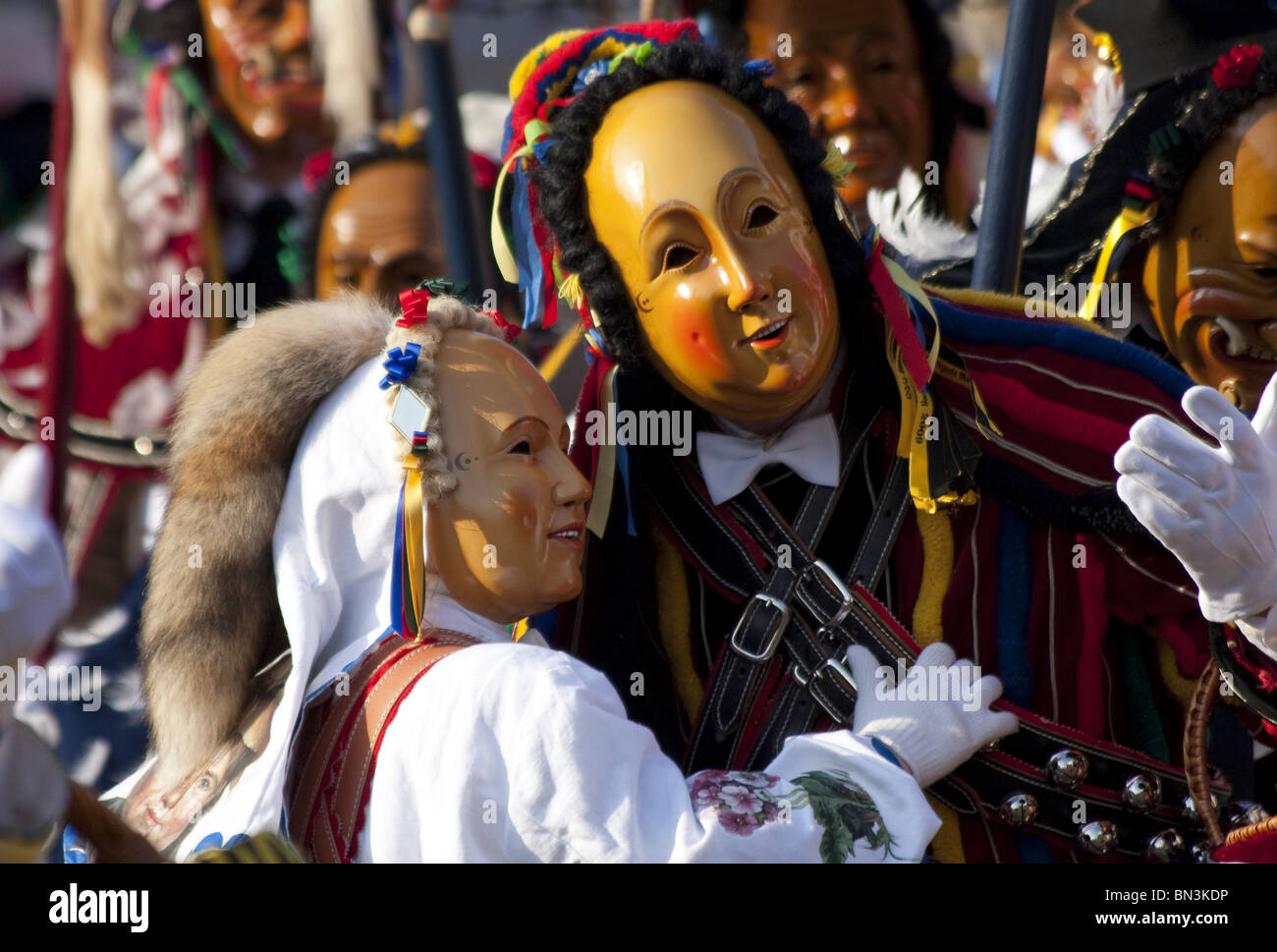 Rottweiler Narrensprung, Rottweil, Baden-Wuerttemberg, Germany, Europe ...