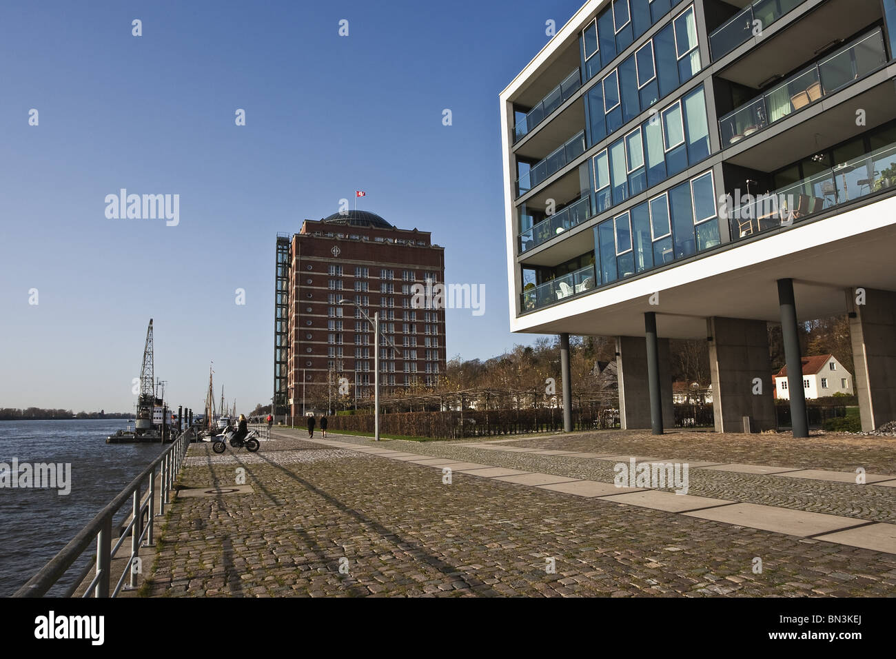 Seafront and Augustinum, Hamburg, Germany, Europe Stock Photo - Alamy