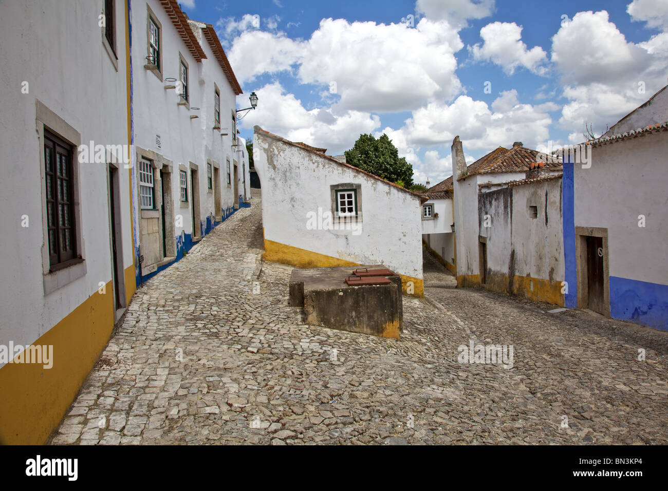 Medieval Cobblestone Street of Old World Europe Stock Photo - Alamy