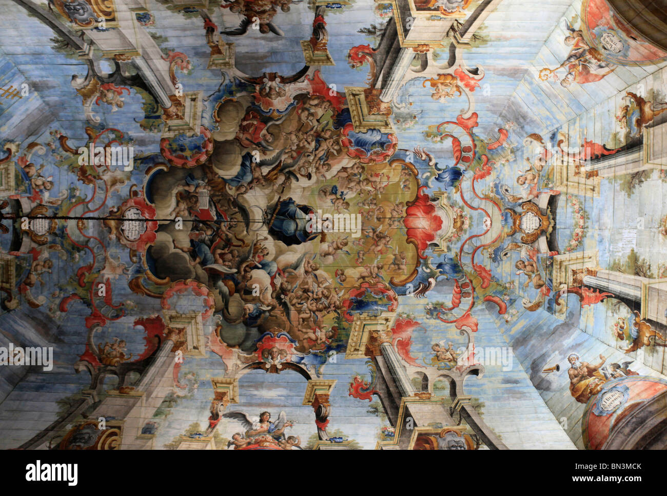 Ceiling of the Sao Francisco Church, Ouro Preto, Minas Gerais, Brazil ...