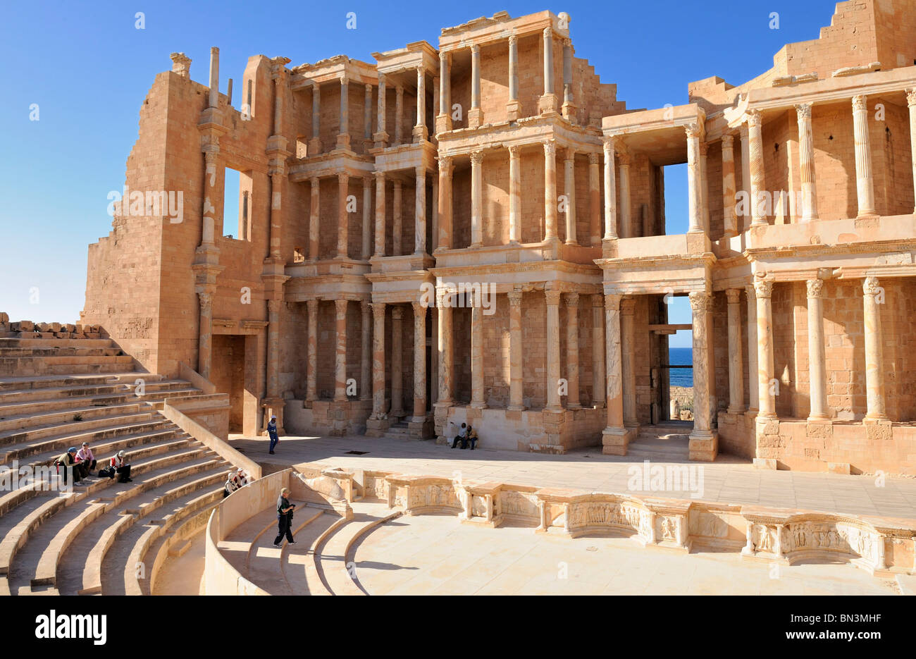 Sabratha amphitheatre hi-res stock photography and images - Alamy