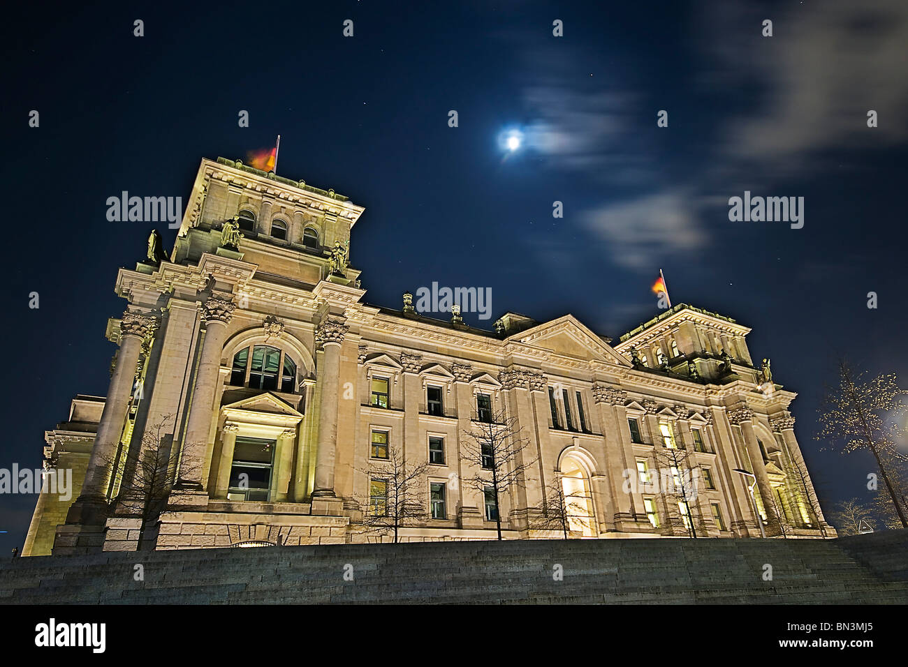 Reichstag in the evening, Berlin, Germany, Europe Stock Photo - Alamy