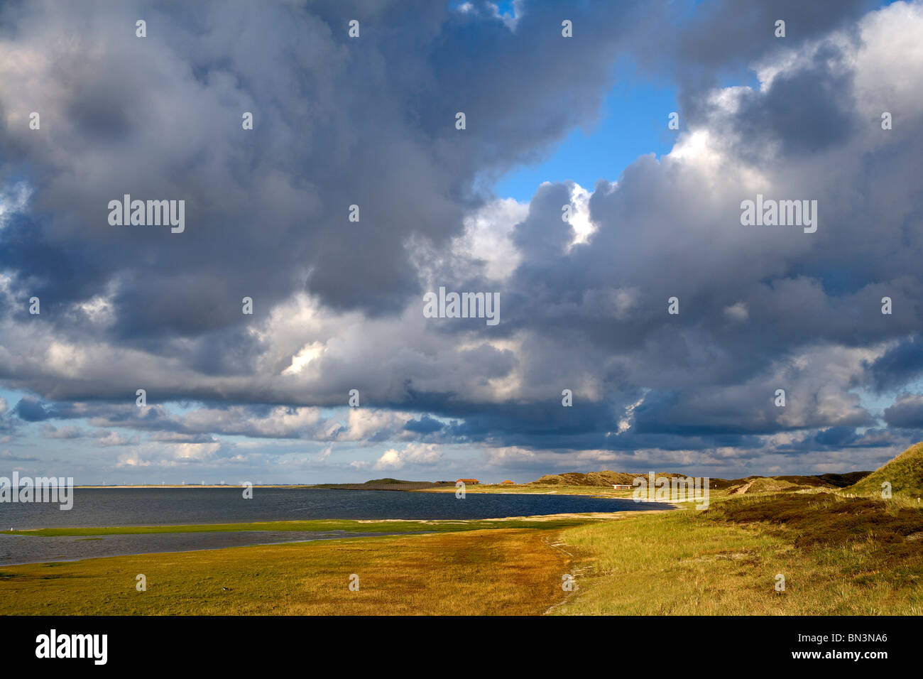 Thunderclouds above a beach, Ellenbogen, Sylt, Germany Stock Photo - Alamy