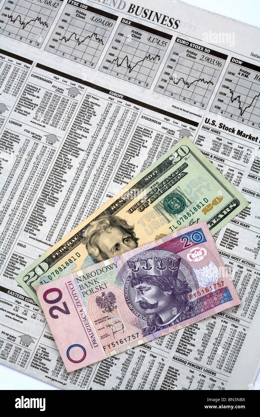 Polish zloty currency note usa hi-res stock photography and images - Alamy