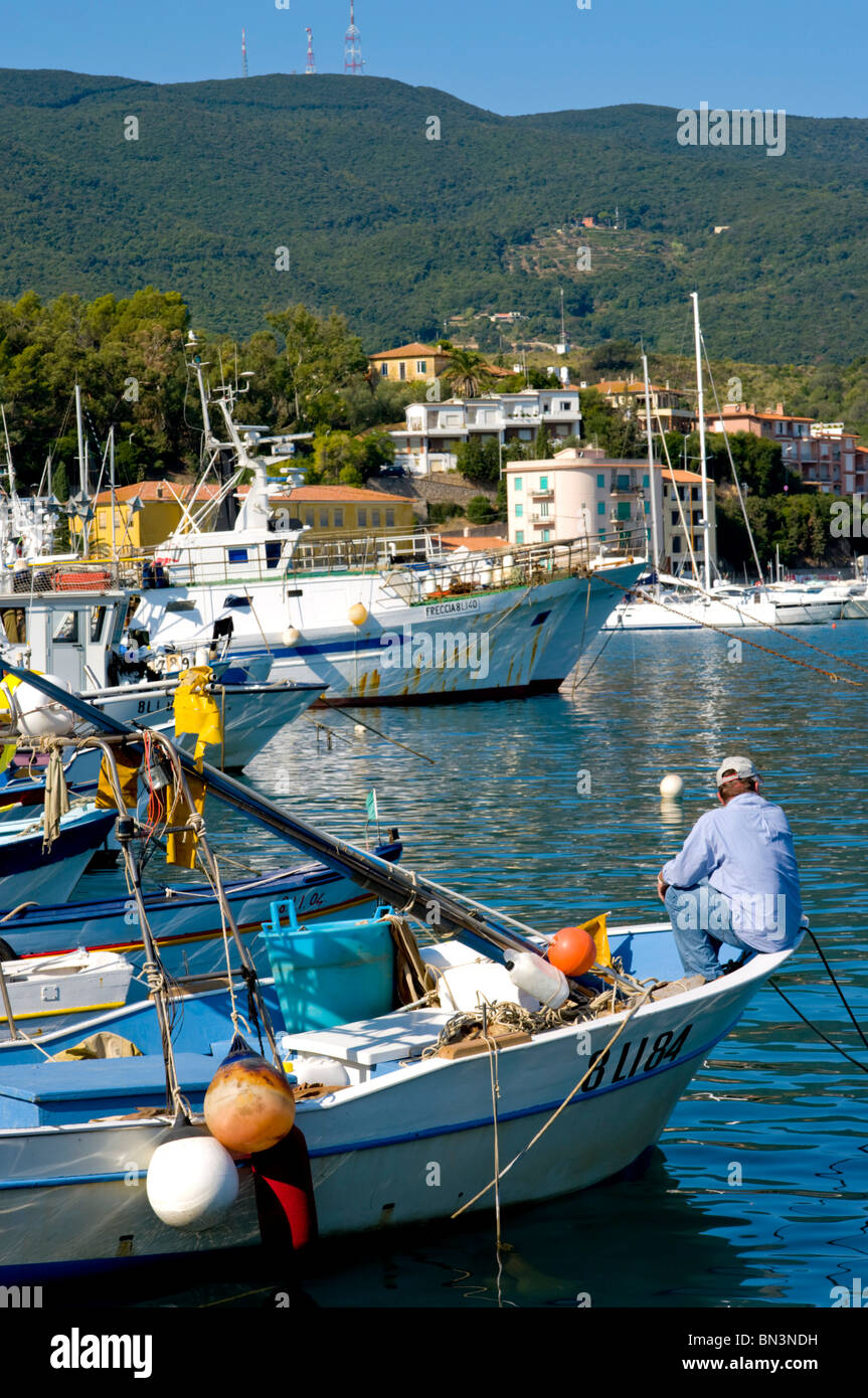 Boats in harbour, Ortobello, Tuscany, Italy, Europe Stock Photo - Alamy
