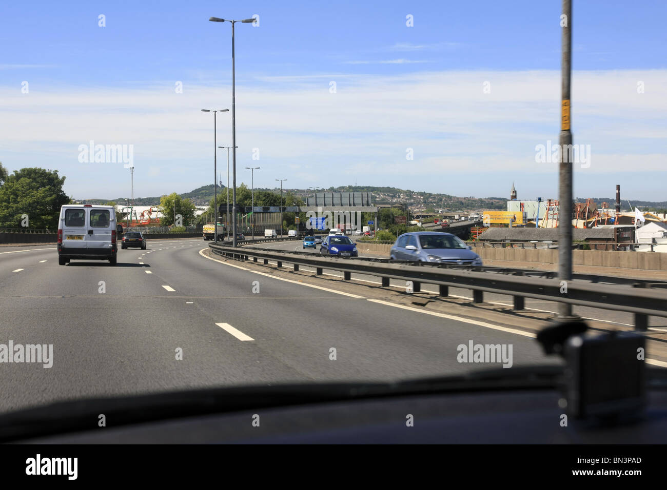 Cars and transport of every description on the M5 Motorway in the ...