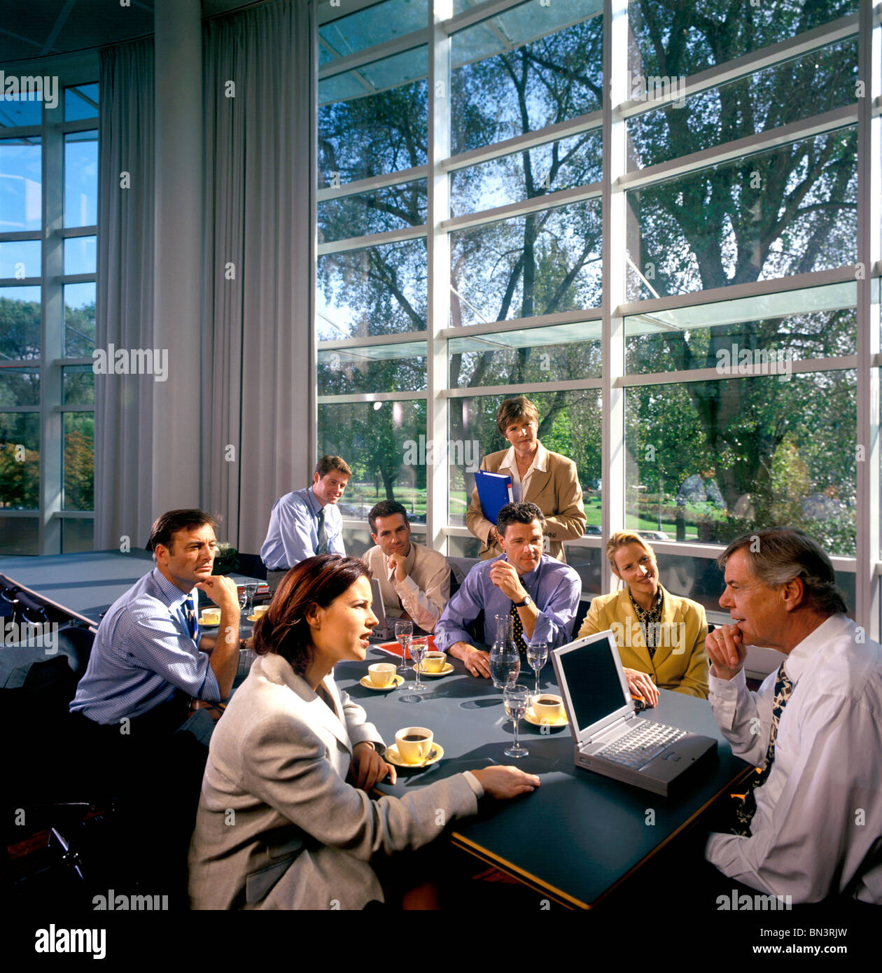 Businesspeople discussing in meting Stock Photo - Alamy