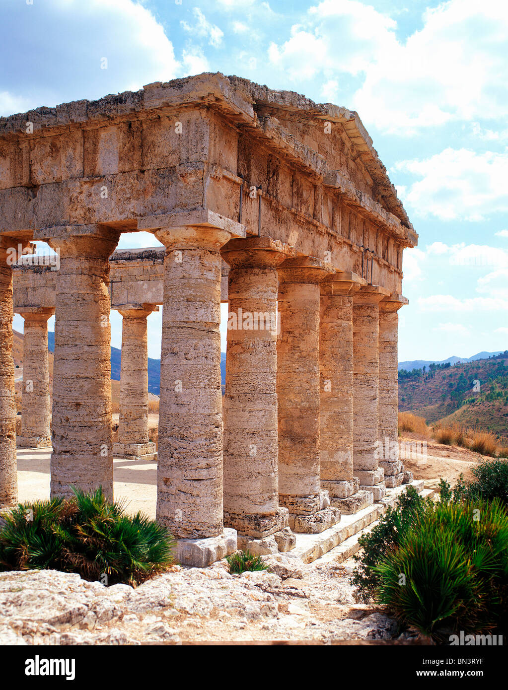 Old ruin of columns Stock Photo - Alamy