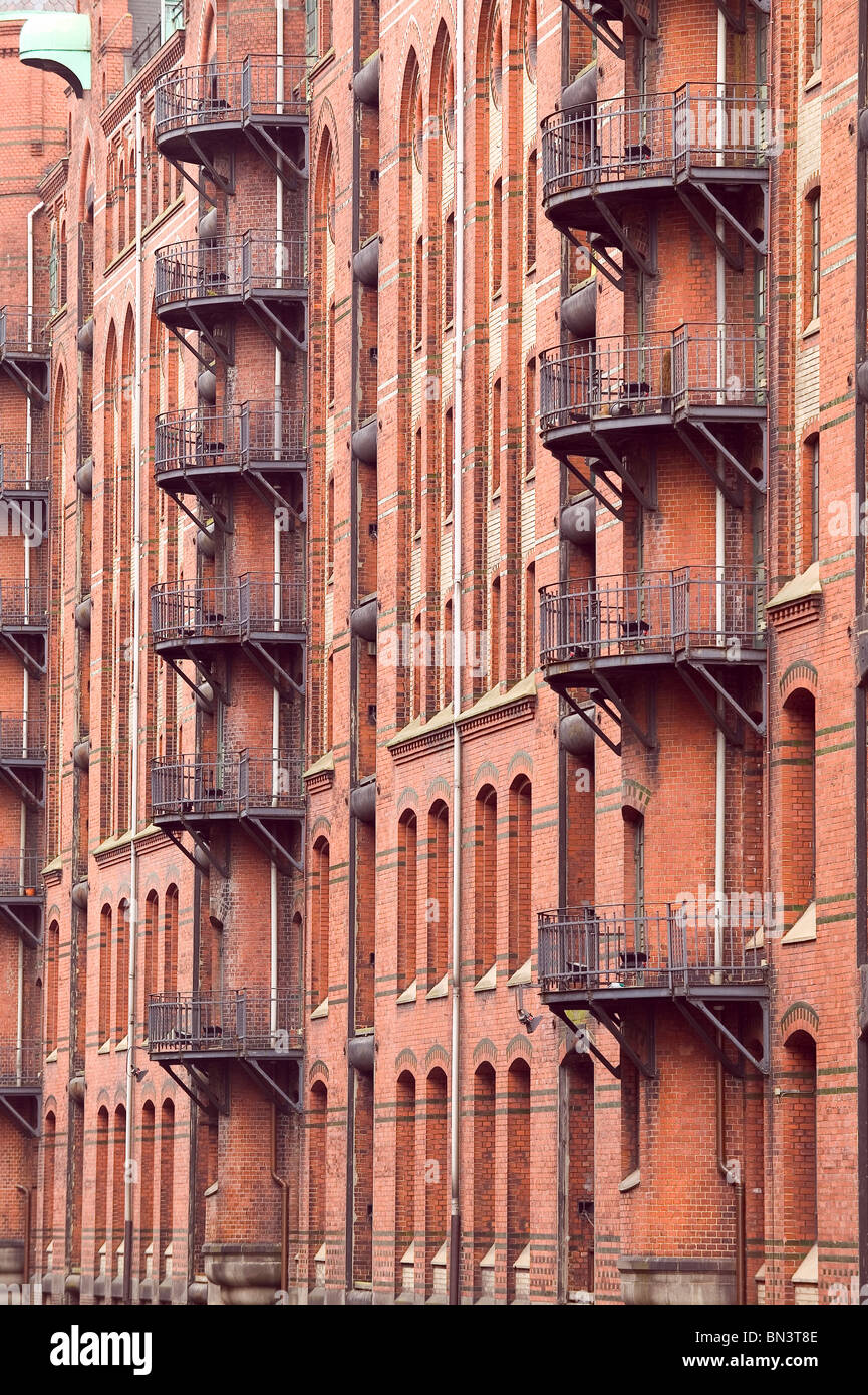 Balconies on building Stock Photo - Alamy