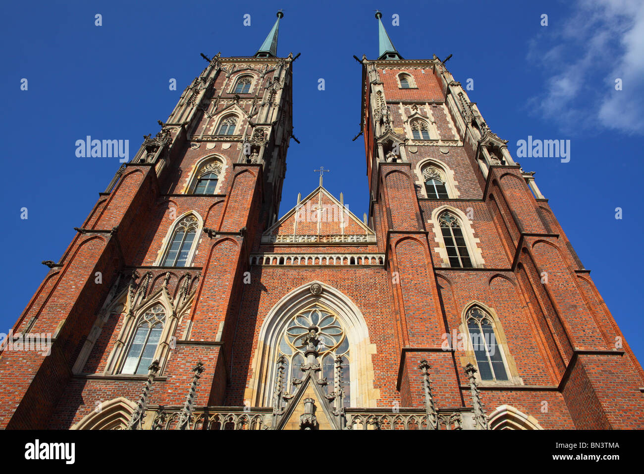 Wroclaw Saint John gothic Cathedral Ostrow Tumski Poland Stock Photo ...