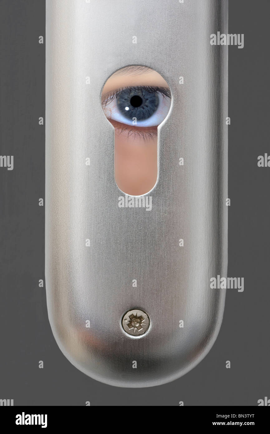 Through keyhole hi-res stock photography and images - Alamy