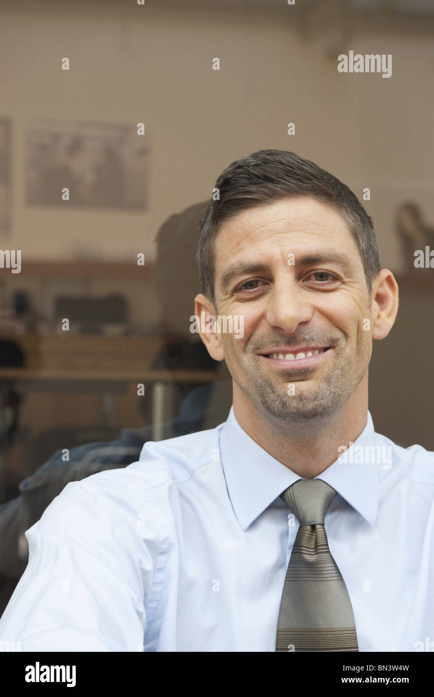 Man smiling at camera Stock Photo - Alamy