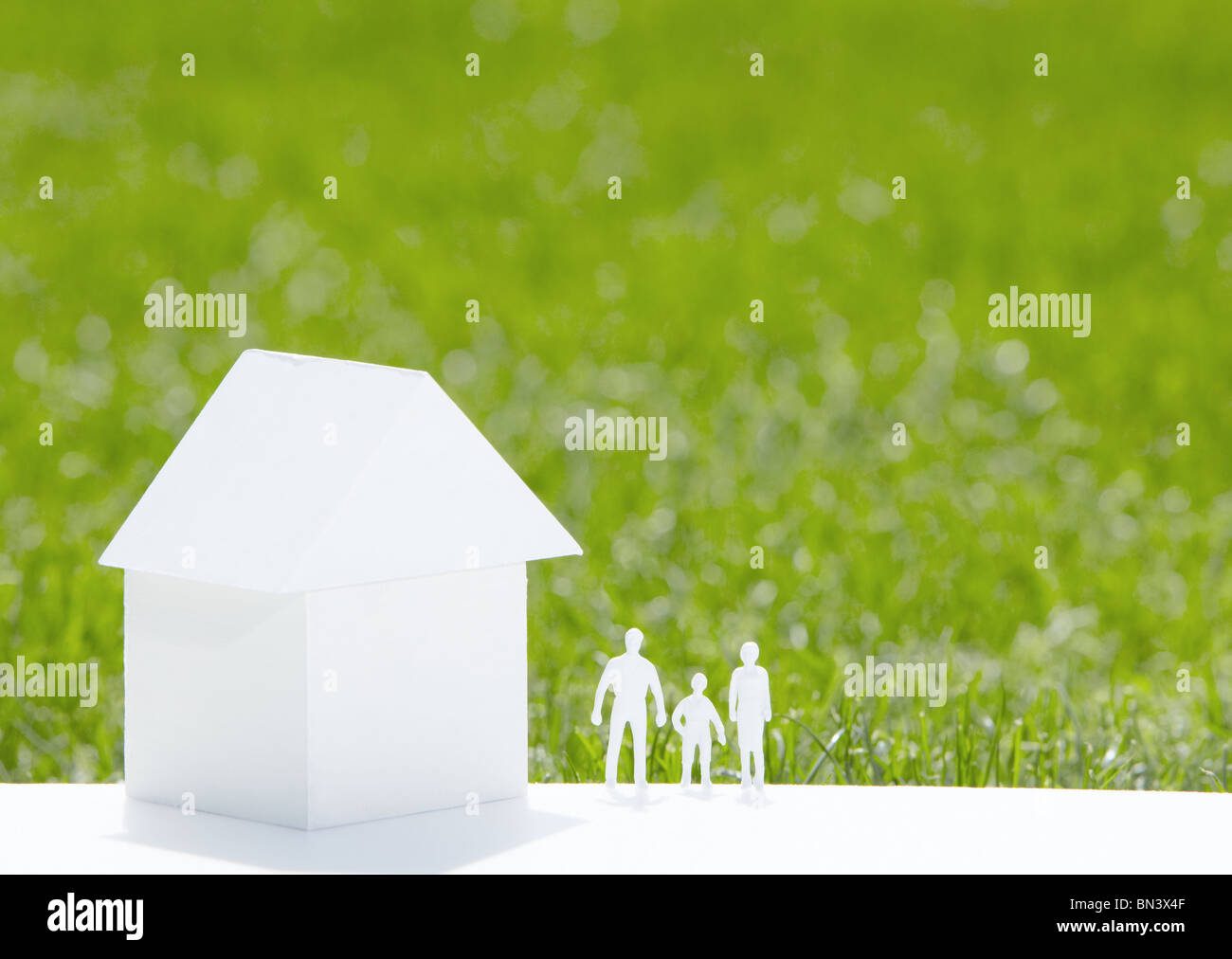 Homeowner and house Stock Photo - Alamy
