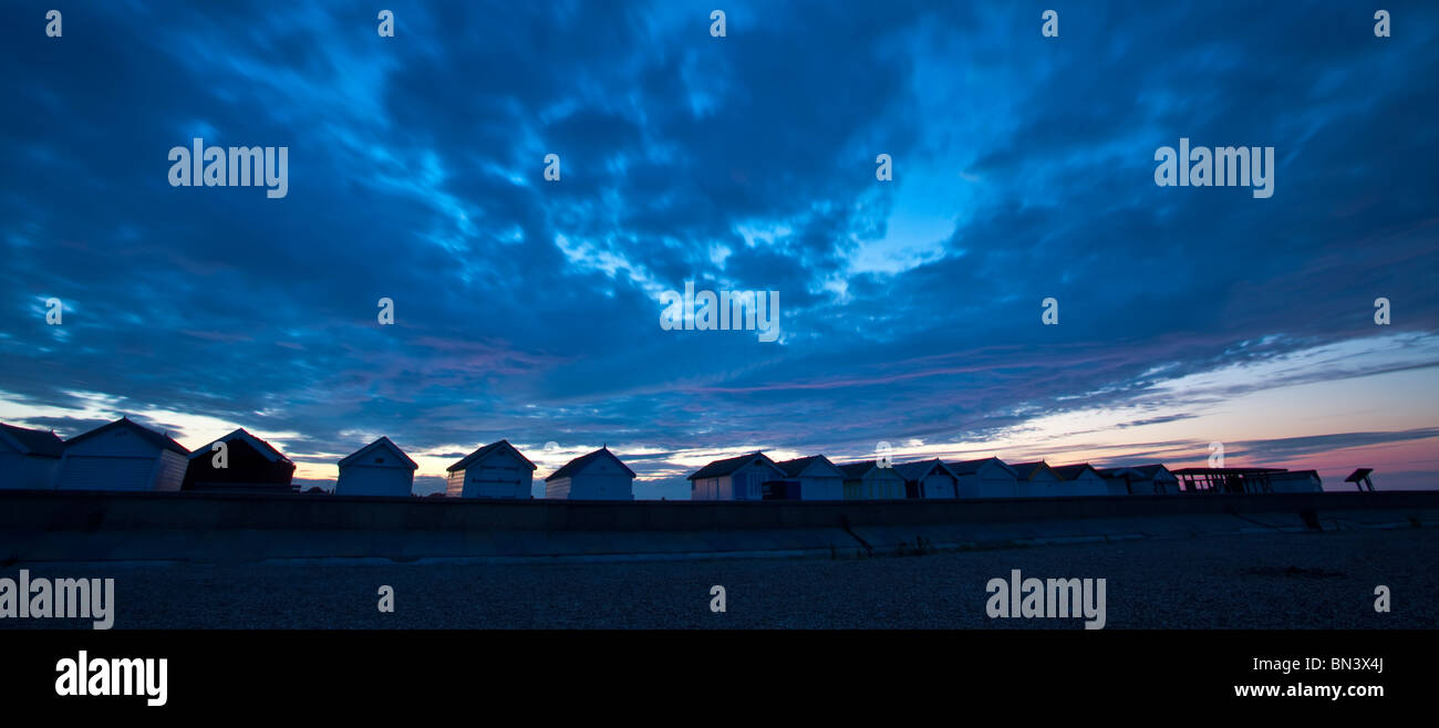 Beach Huts at Thorpe Bay Stock Photo - Alamy