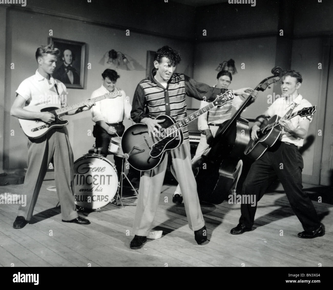 GENE VINCENT (1935-71) US rockabilly musician with The Bluecaps Stock ...