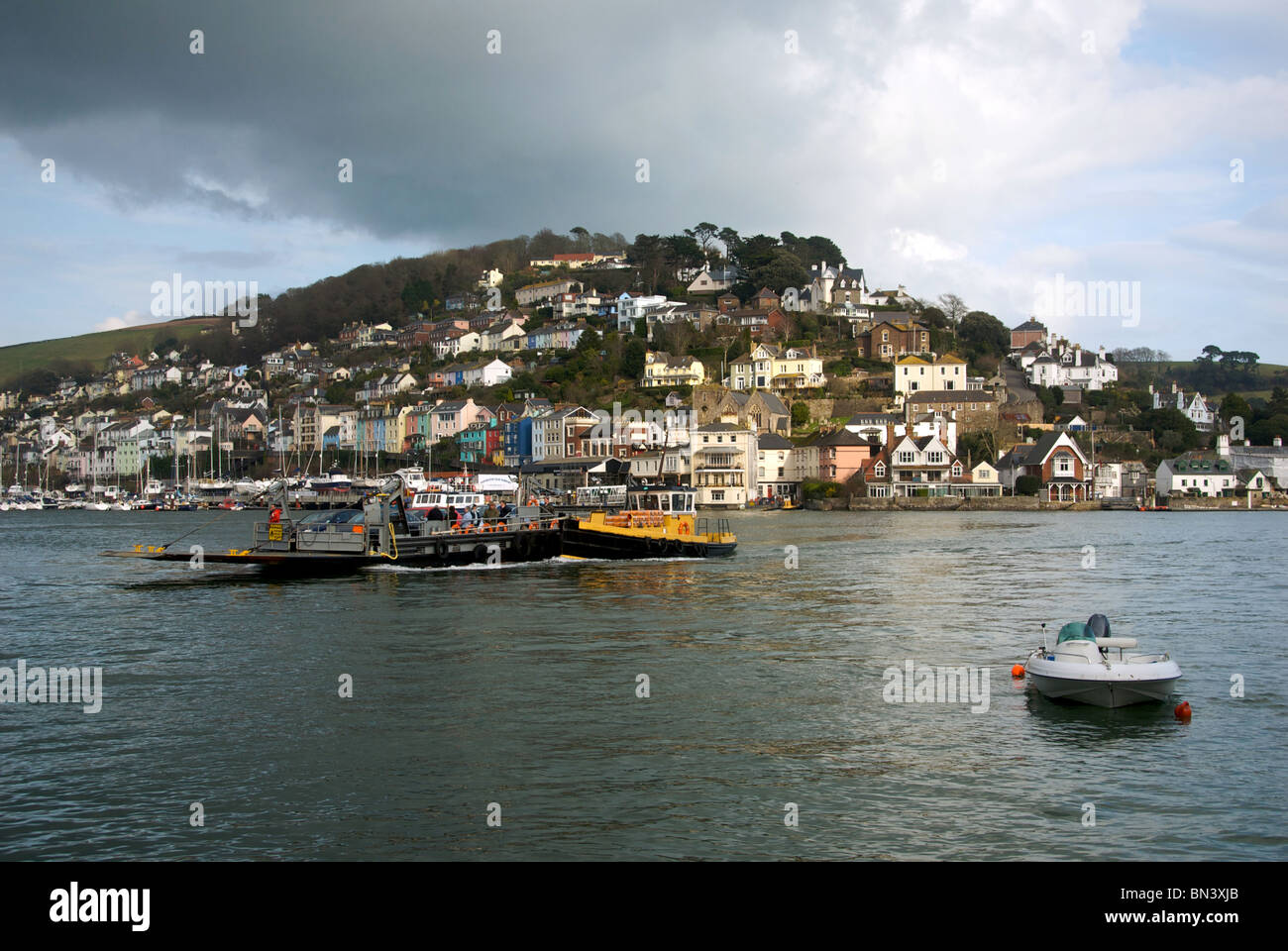 Dartmouth Devon UK Harbor Harbour Front Houses Lower Ferry Kingswear ...