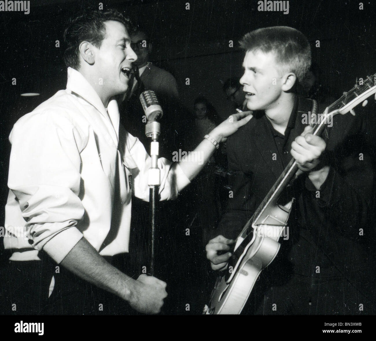 GENE VINCENT (1935-71) US rockabilly musician with Joe Brown on Boy ...