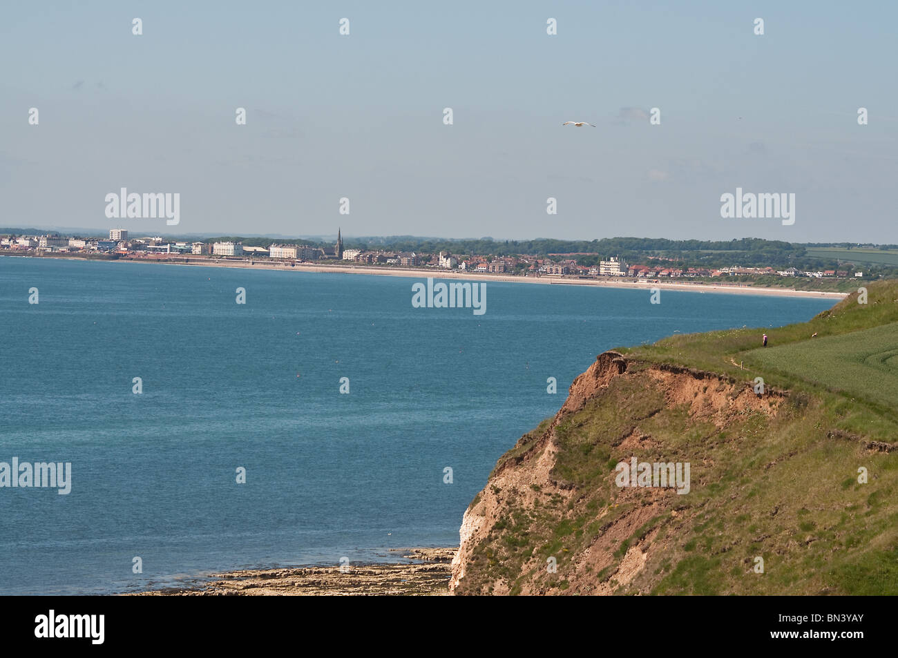 Bridlington Bay from South Landing Stock Photo - Alamy