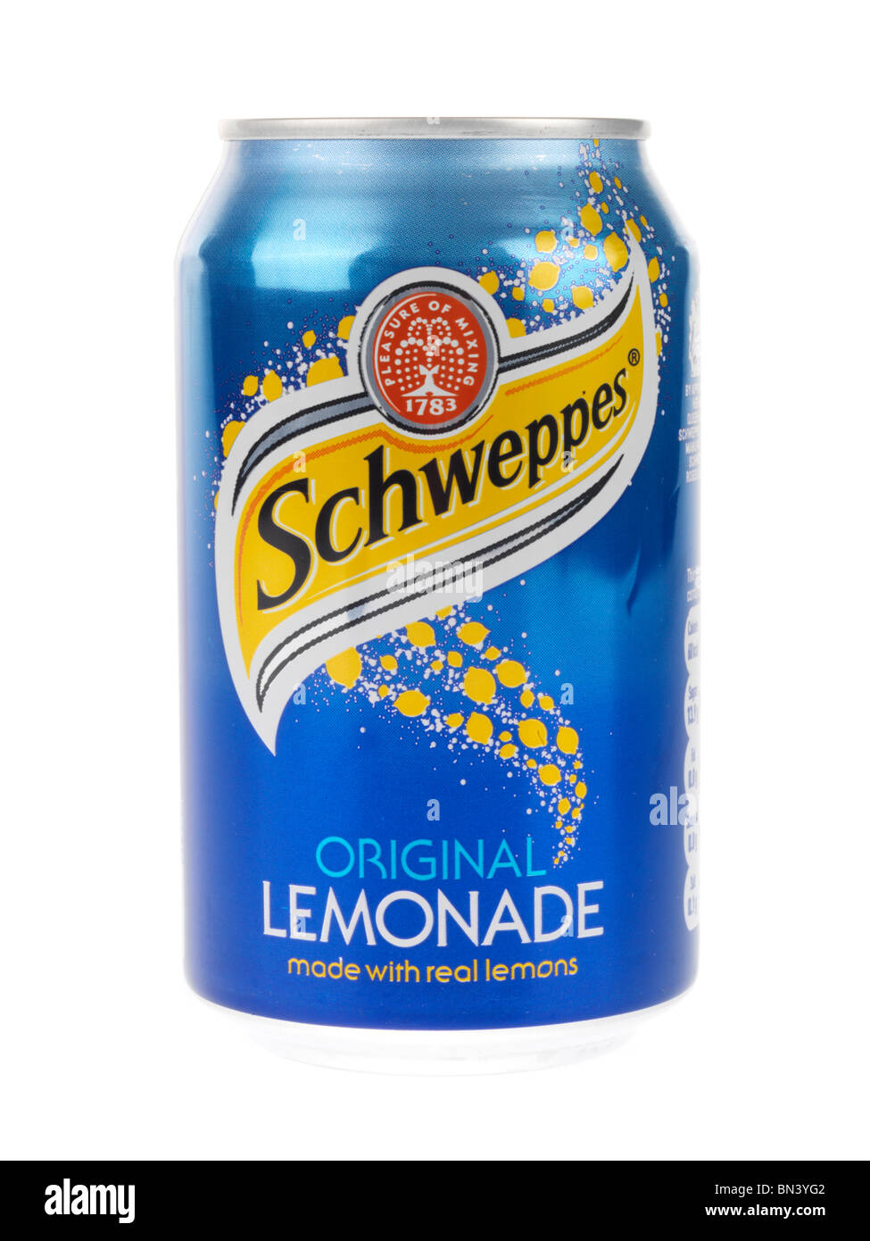 Can of Lemonade Stock Photo - Alamy