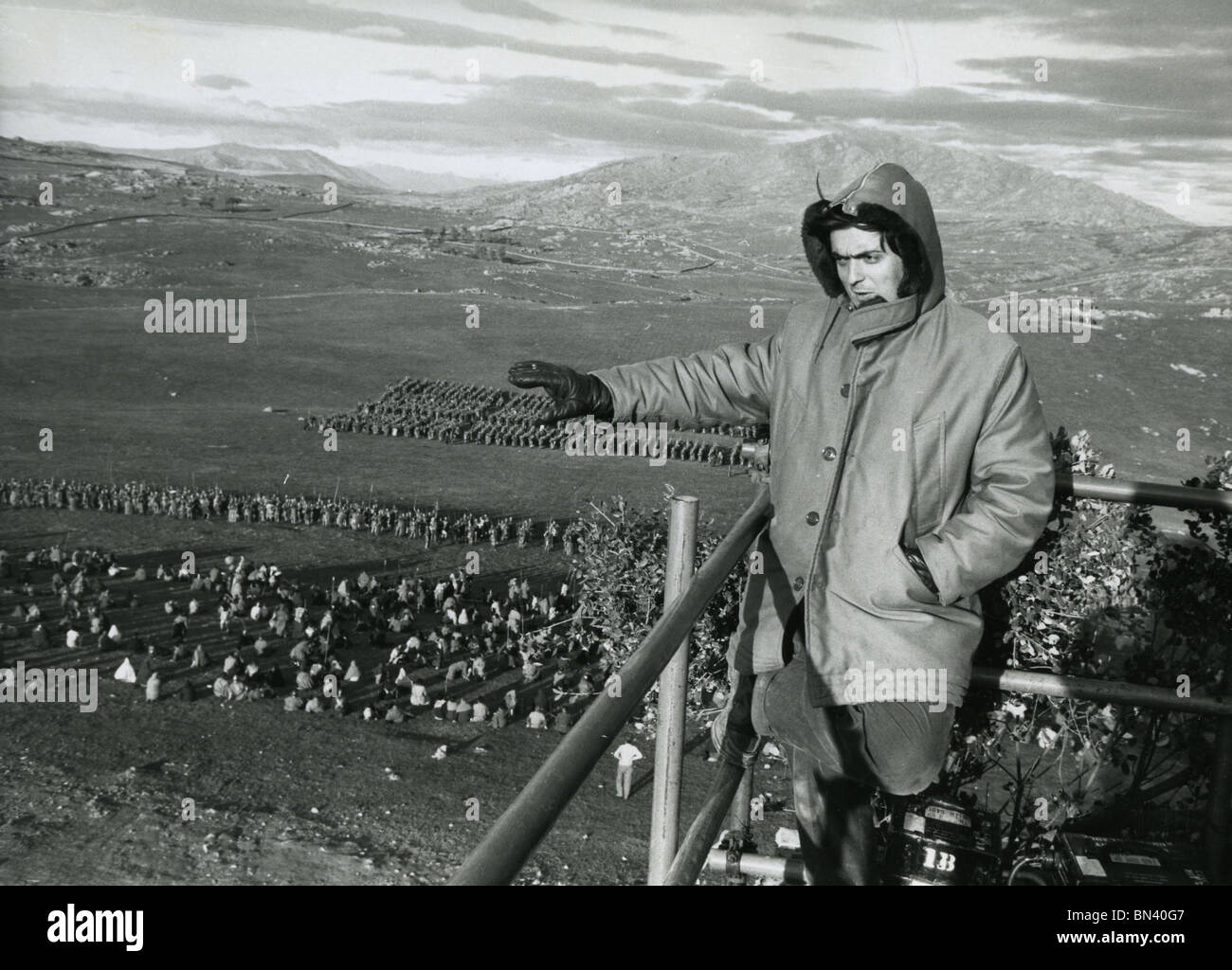 STANLEY KUBRICK (1928-99) US film director while filming Spartacus in ...