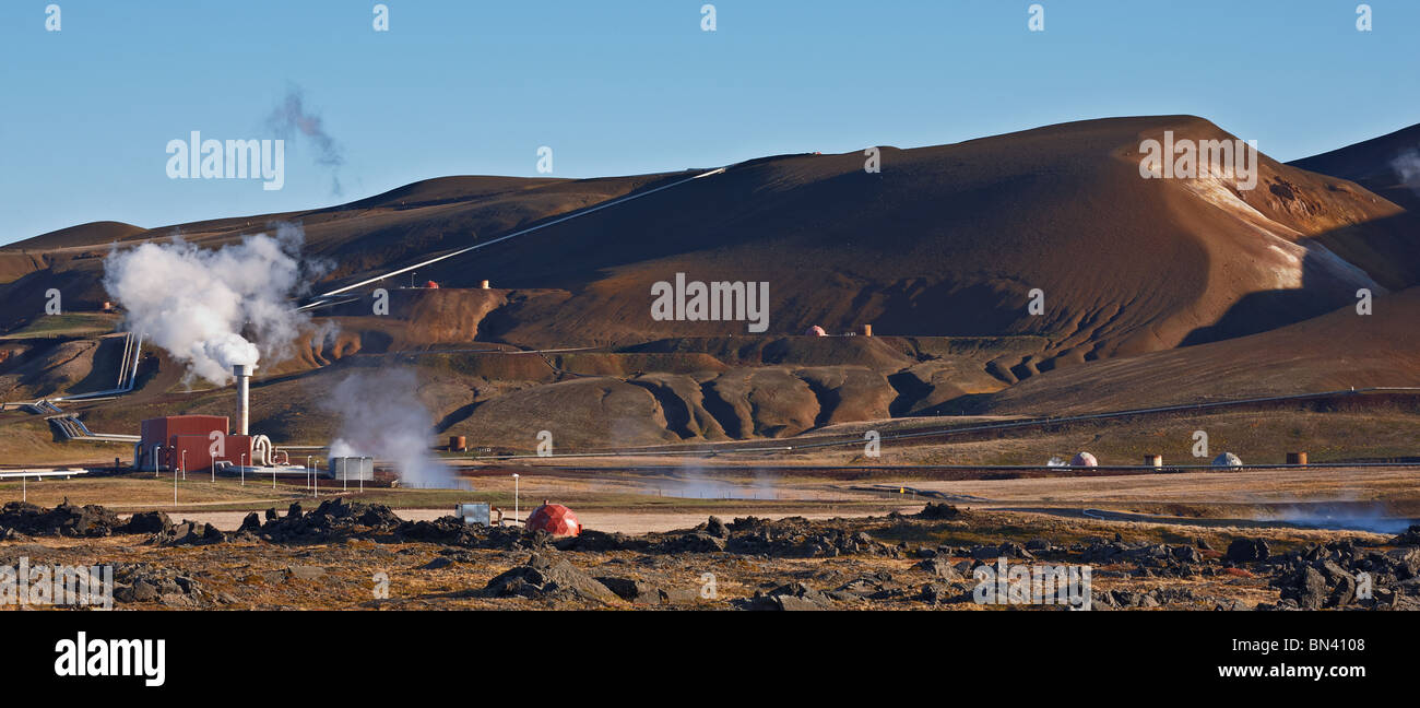Krafla Geothermal Power Plant, Iceland Stock Photo - Alamy
