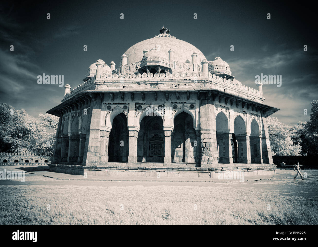 Tomb of Isa Khan Stock Photo - Alamy