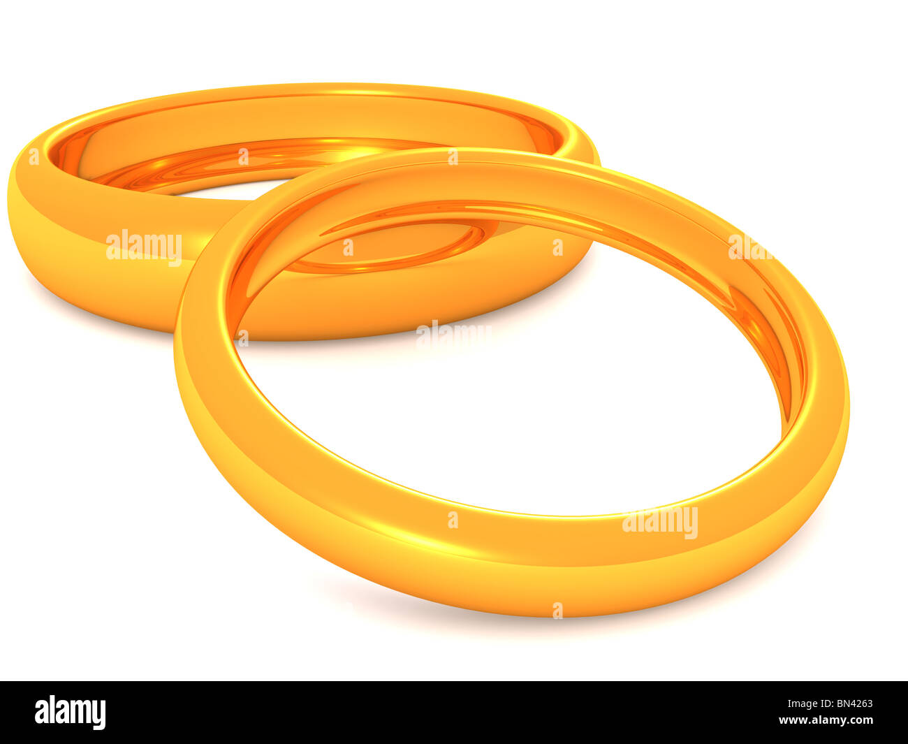 Two gold rings hi-res stock photography and images - Alamy