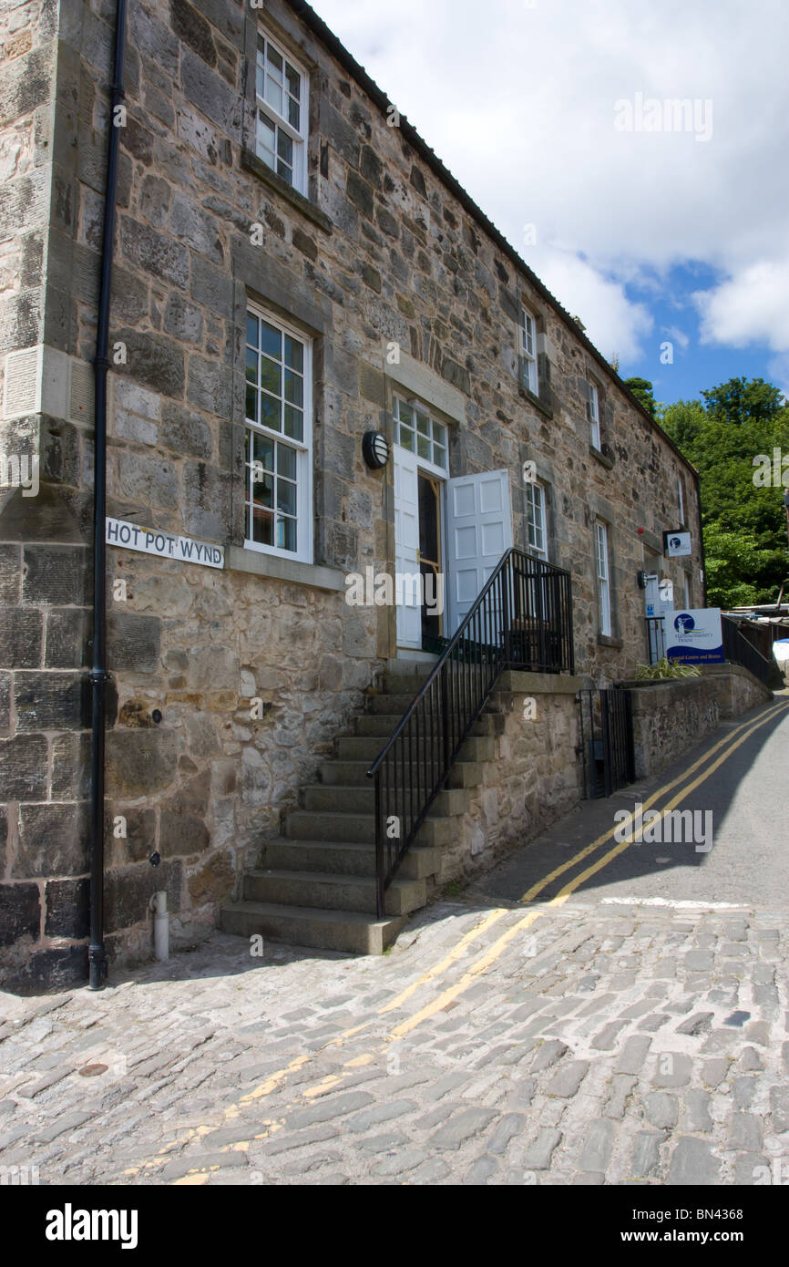 Customs House, Dysart in the kingdom of Fife on the Scottish East Coast ...