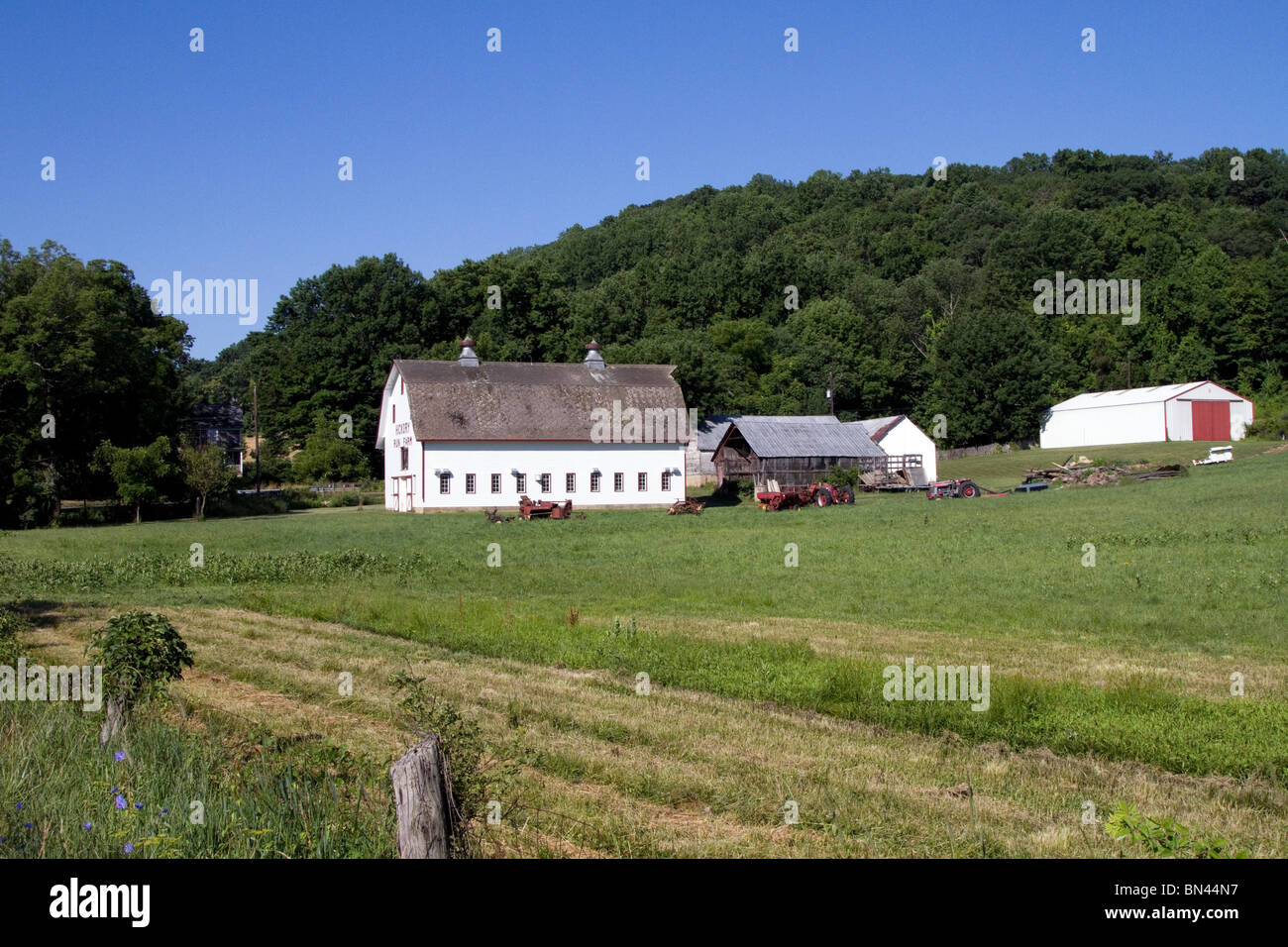 Farm agriculture scene Stock Photo - Alamy