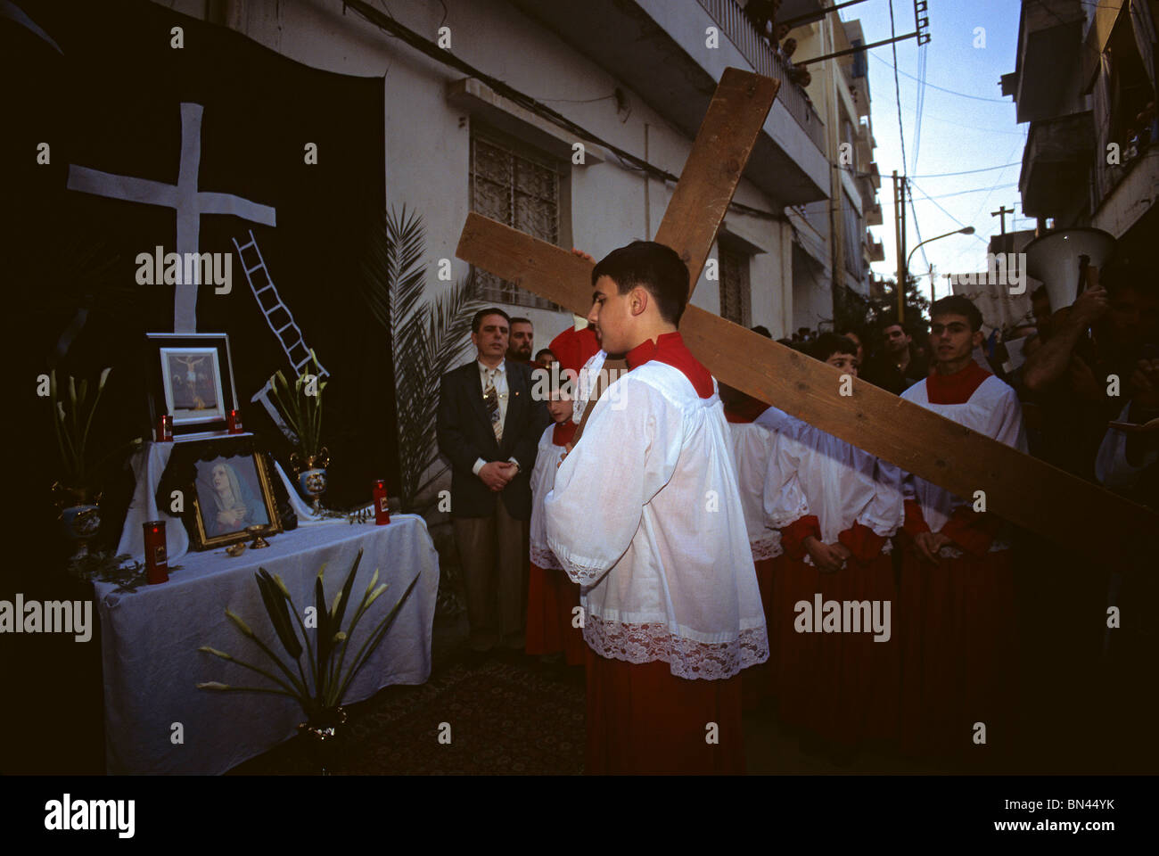 Christian Easter celebration Beirut Lebanon Stock Photo - Alamy