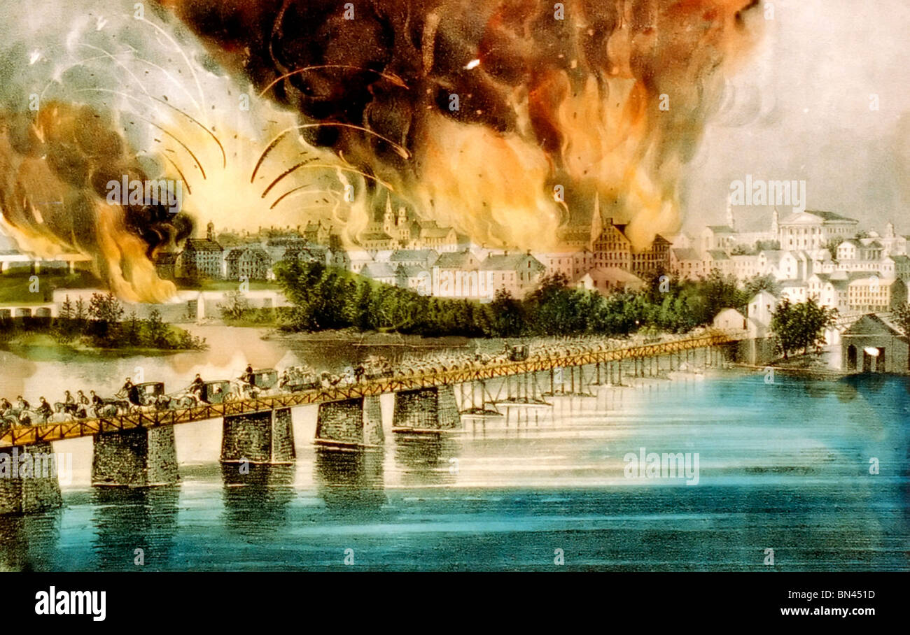 The fall of Richmond Virginia on the night of April 2nd, 1865 during ...