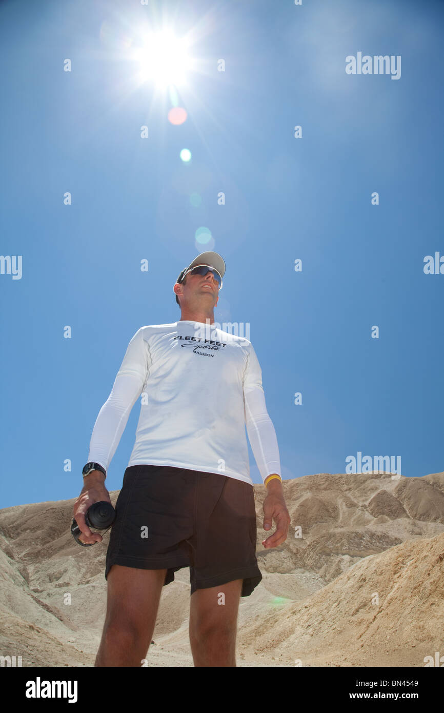 Portrait of Darren Fortney, competitor in the Badwater Ultramarathon ...
