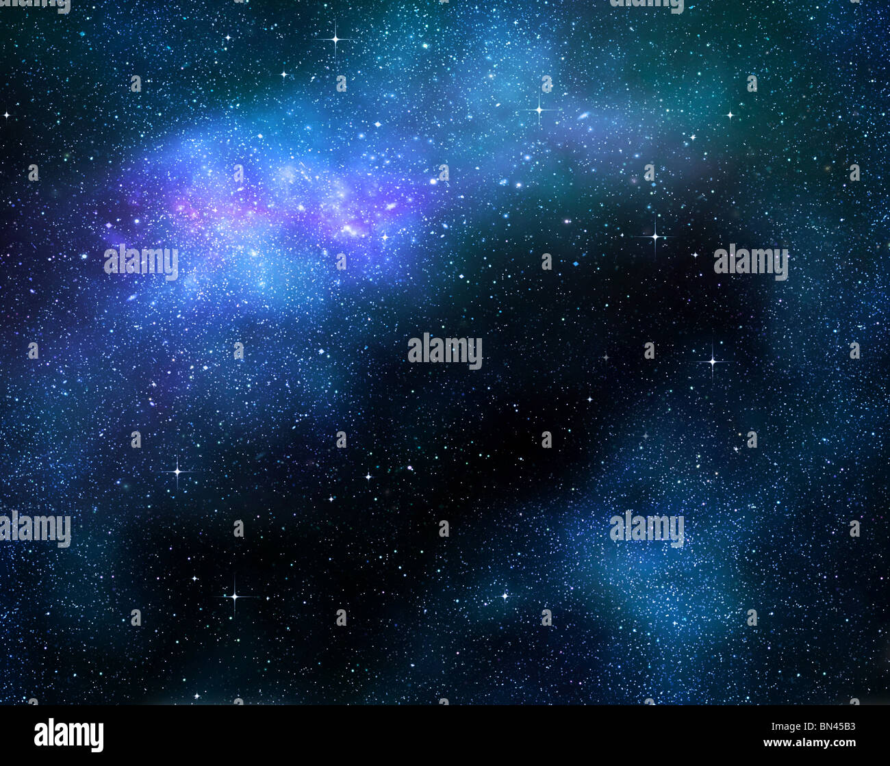 deep outer space background with stars and nebula Stock Photo - Alamy