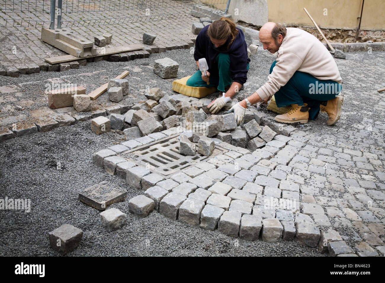 Two tone paving hi-res stock photography and images - Alamy
